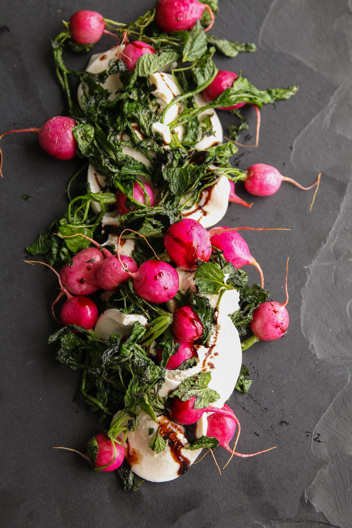 Air Fried Radish and Mozzarella Salad | Emerils.com