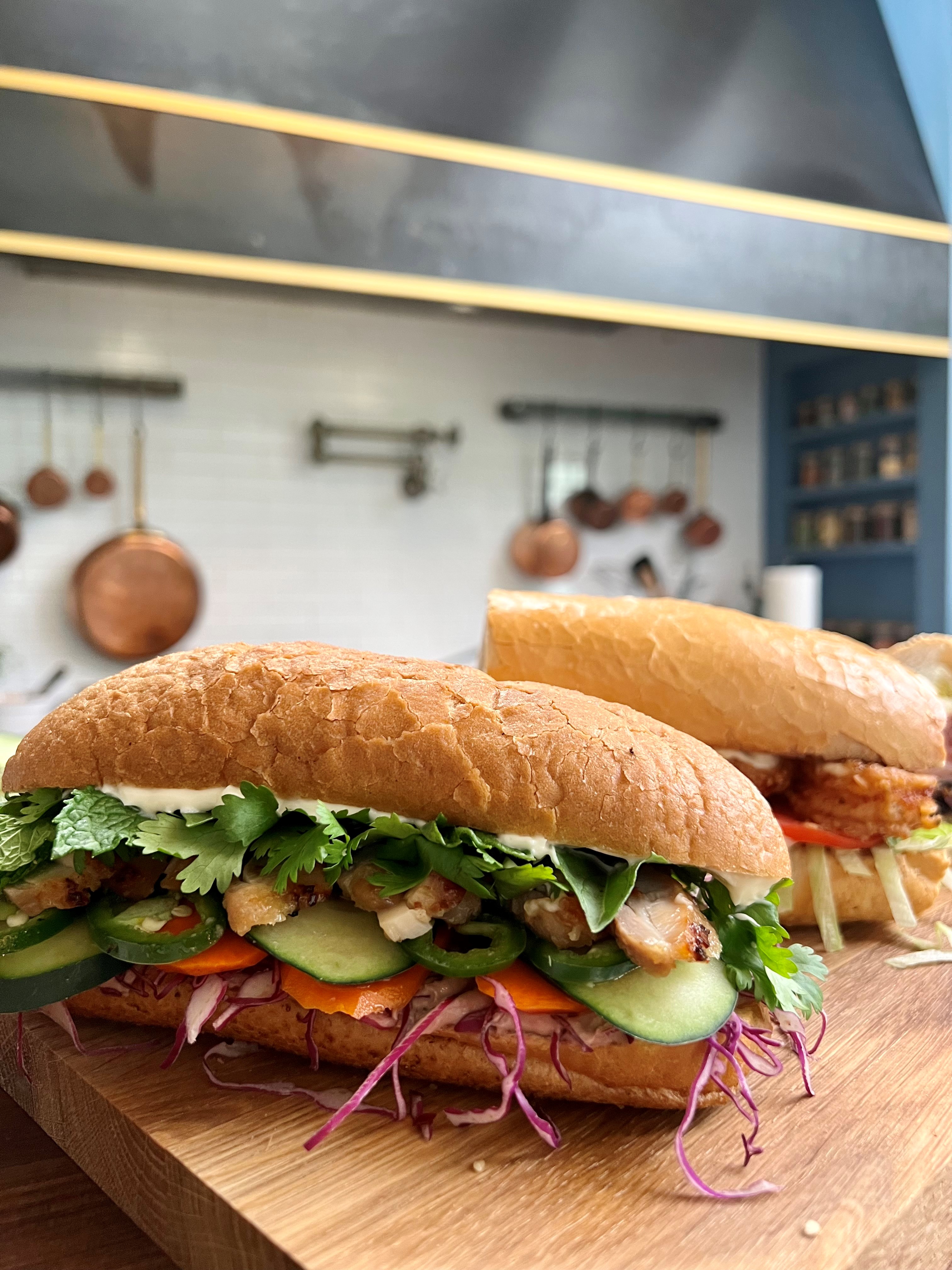 Lemongrass Chicken Banh Mi | Emerils.com