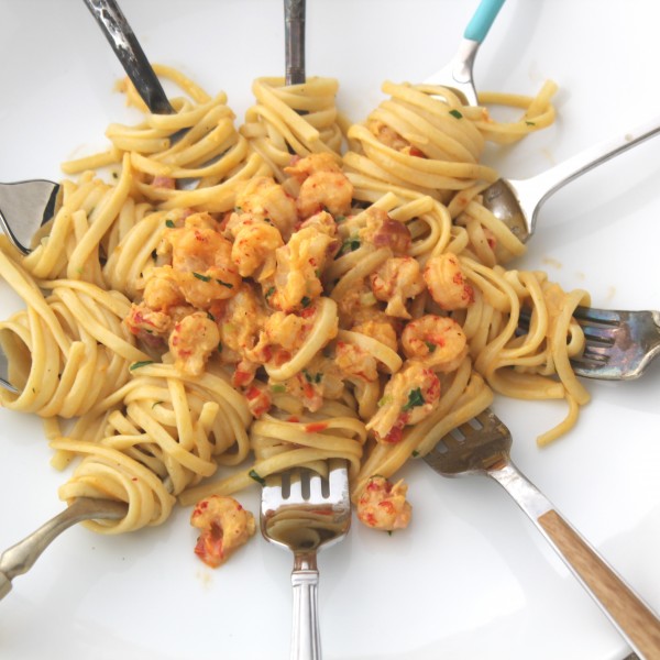 Emeril's Crawfish Cream Pasta Bites | Emerils.com