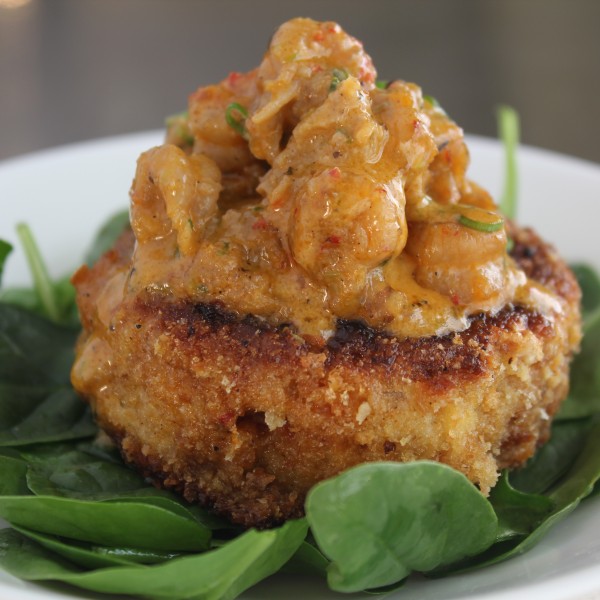 Crawfish Cakes With Crawfish Cream | Emerils.com