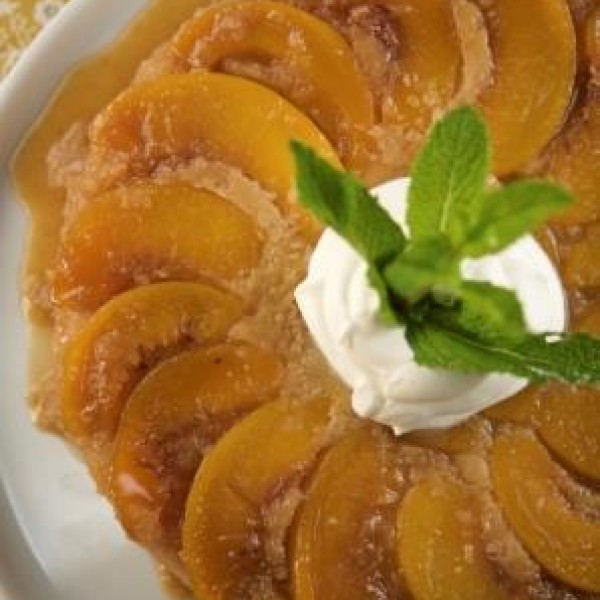 Peach Upside-Down Cake | Emerils.com