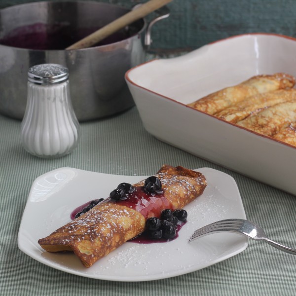 Blueberry Mascarpone Crepes | Emerils.com