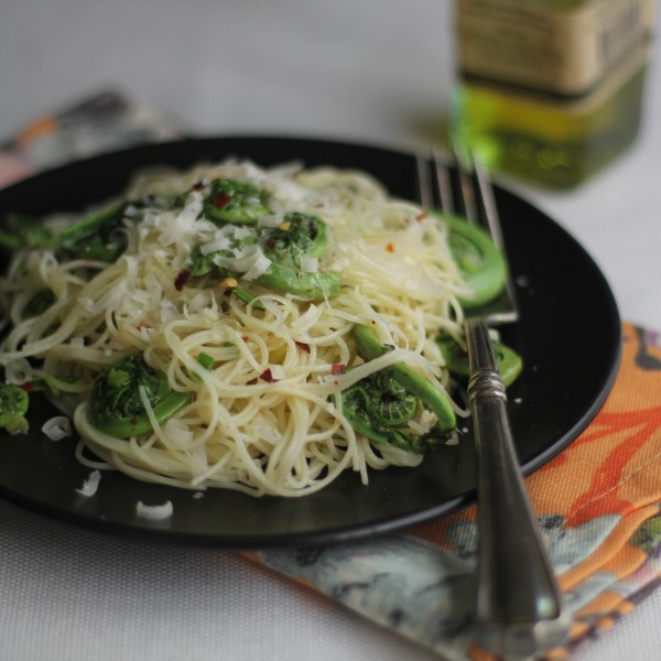 Fiddlehead Ferns And Angel Hair Pasta | Emerils.com