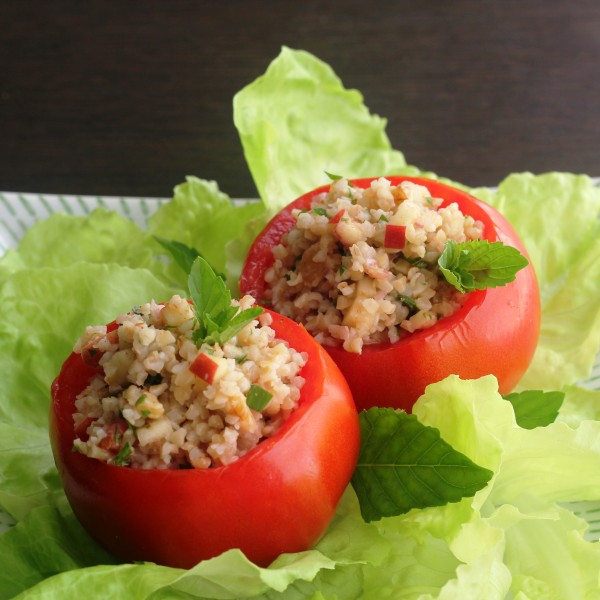 Bulgur Wheat Stuffed Tomato | Emerils.com