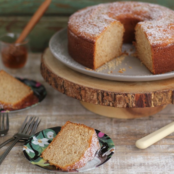Honey Spice Cake with Honeyed Whipped Cream | Emerils.com